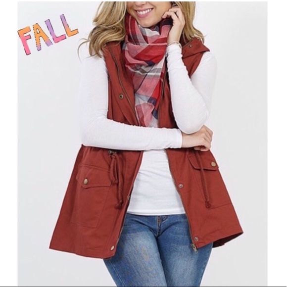 Everythingpink1 | Jackets & Coats | Left 5utility Hoodie Jacket Brick ...